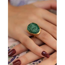L'Atelier de Gaia Vergold. Ring mit Edelstein - 71% | Schmuck
