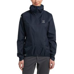Hagl&ouml;fs Hagl&ouml;fs Regenjacke "L,I,M GTX II" in Dunkelblau - 51% | Gr&ouml;&szlig;e S | Damen-outdoorjacken