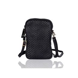 Bellicci Leder-Handytasche "Everly" in Schwarz - (B)11 x (H)19 x (T)2 cm - 35% | Damen-handytaschen
