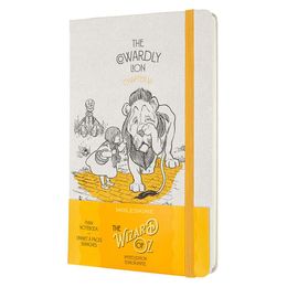 Moleskine Notizbuch "Wizard of Oz" in Wei&szlig;/ Gelb - (B)13 x (H)21 cm - 55% | Buero-schulbedarf