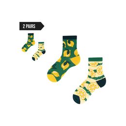 TODO SOCKS 2er-Set: Socken in Gr&uuml;n/ Gelb - 52% | Gr&ouml;&szlig;e 31-34 | Babysocken-strumpfhosen