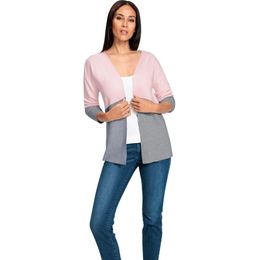 Heine Cardigan in Rosa/ Grau - 68% | Gr&ouml;&szlig;e 38 | Damen-pullover-cardigans