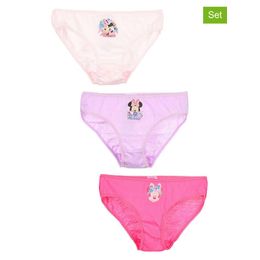 Minnie Mouse 3er-Set: Slips: "Minnie" in Rosa/ Lila/ Pink - 43% | Gr&ouml;&szlig;e 110/116 | Kinder-waesche