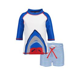 Blue Seven Badeoutfit in Blau/ Wei&szlig; - 53% | Gr&ouml;&szlig;e 92/98 | Kinder-bademode
