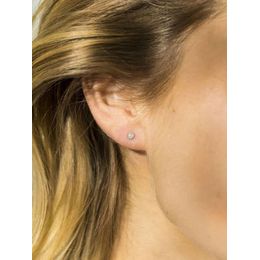 CARATELLI Wei&szlig;gold-Ohrstecker "Round Stud" mit Diamanten - 77% | Schmuck