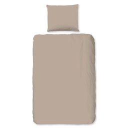 Good Morning Flanell-Bettw&auml;sche-Set in Beige - 24% | Gr&ouml;&szlig;e 200x200/220 cm | Bettwaesche-bettwaren