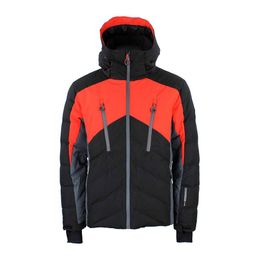 Peak Mountain Ski-/ Snowboardjacke "Chalet" in Orange/ Schwarz - 65% | Gr&ouml;&szlig;e 3XL | Herren-outdoorjacken