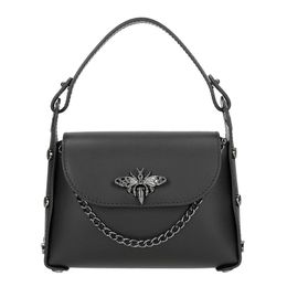 Wojas Leder-Henkeltasche in Schwarz - (B)18 x (H)13 x (T)6 cm - 29% | Damen-taschen