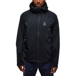 Hagl&ouml;fs Hagl&ouml;fs Softshelljacke "Glide" in Schwarz - 53% | Gr&ouml;&szlig;e L | Herren-outdoorjacken