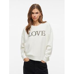 Vila Sweatshirt in Wei&szlig; - 73% | Gr&ouml;&szlig;e L | Damen-sweatshirts-jacken