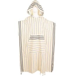 Towel to Go Poncho in Wei&szlig;/ Gelb - (L)110 x (B)85 cm - 47% | Damenjacken