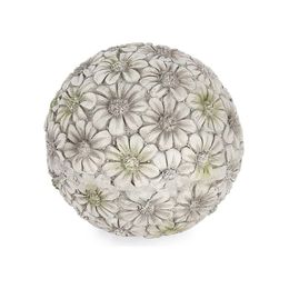 Bizzotto Dekofigur "Flowers" in Creme/ Grau - &Oslash; 20 cm - 19% | Gartendeko