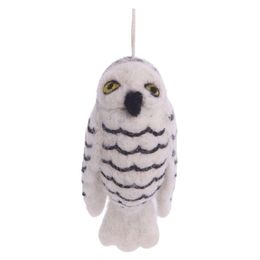 Gry & Sif Dekoh&auml;nger ''Bird - Snow Owl'' in Wei&szlig;/ Grau - (L)9 cm - 15% | Wohndekoration