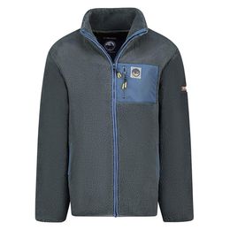 Geographical Norway Fleecejacke "Urock" in Anthrazit/ Blau - 68% | Gr&ouml;&szlig;e 128 | Kids-fleecejacken-fleecepullover