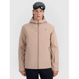 4F Ski-/ Snowboardjacke in Beige - 62% | Gr&ouml;&szlig;e 3XL | Herren-outdoorjacken