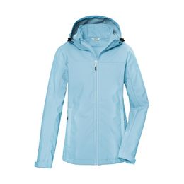 Killtec Damen Softshelljacke &raquo;KOS 102 WMN SFTSHLL JCKT&laquo; Wasserabweisende, atmungsaktive Softshelljacke, PFAS-frei impr&auml;gniert blau 50