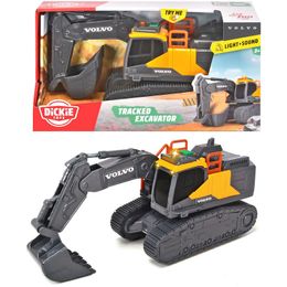 DICKIE TOYS Spielzeug-Bagger &raquo;Volvo Tracked Excavator&laquo; mit Licht und Sound gelb Spielzeug-Bagger