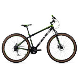 KS-Cycling KS Cycling Mountainbike &raquo;Hardtail 29'' Xceed schwarz-gr&uuml;n 24 G&auml;nge&laquo; 24 Gang Kettenschaltung Mountainbike