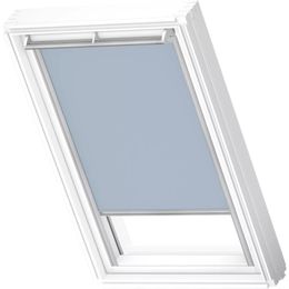 Velux Verdunklungsrollo &raquo;DKL 4576S&laquo; verdunkelnd ohne Bohren in F&uuml;hrungsschienen alufarbene F&uuml;hrungsschienen & Griffleiste Polyester
