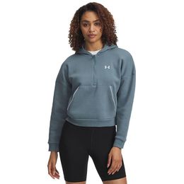 Under Armour Fleecehoodie "Rival" in Graublau - 40% | Gr&ouml;&szlig;e L | Damenpullover