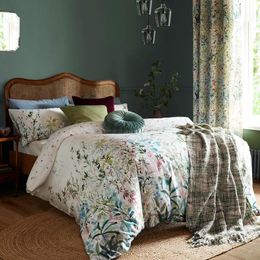 Laura Ashley Wendebettw&auml;sche &raquo;Point of Fields, aus Baumwoll-Satin,&laquo; 3 tlg. mit floralem Muster, inkl 2 Kissenbez&uuml;ge Satin, Obermaterial: 100% 
