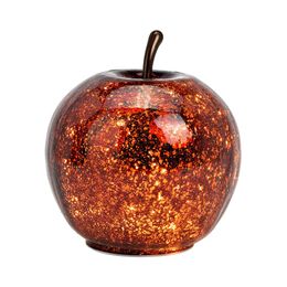 G. Wurm LED-Dekoobjekt "Apfel" in Bordeaux - (H)17 x &Oslash; 16 cm - 15% | Lichterketten-dekobeleuchtung