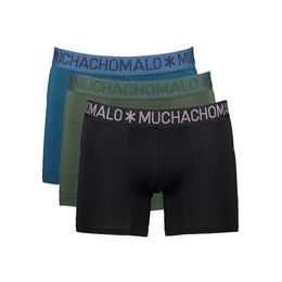 MUCHACHOMALO 3er-Set: Boxershorts in Blau/ Khaki/ Schwarz - 54% | Gr&ouml;&szlig;e M | Herren-waesche