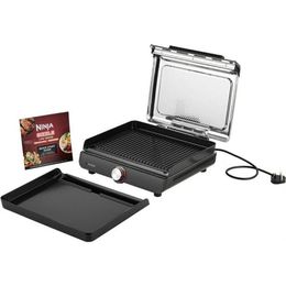 Elektrogrill Ninja, Schwarz Hochglanz, Grau Hochglanz, Metall, 37.5x13.7x35.5 cm, Grills & Outdoor-K&uuml;chen, Elektrogrills