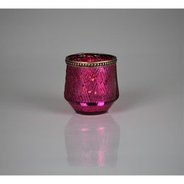 AM Design Windlicht &raquo;aus Glas&laquo; 3er Set, BxH: 10x10 cm rosa Glas