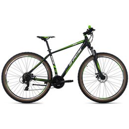 KS-Cycling KS Cycling Mountainbike &raquo;Hardtail 29'' Morzine schwarz-gr&uuml;n 21 G&auml;nge&laquo; 21 Gang Kettenschaltung Mountainbike