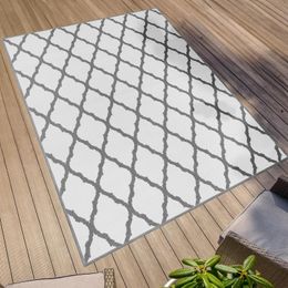 PRIMAflor-Ideen in Textil Teppich &raquo;Outdoorteppich REVERSO - Round Rhombus&laquo; rechteckig 5 mm H&ouml;he Wendeteppich, Rauten Design, In- und Outdoor geeignet,