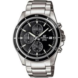 CASIO EDIFICE Herren CASIO EDIFICE Chronograph Quarzuhr,Armbanduhr,Herrenuhr, bis 10 bar wasserdicht,Edelstahlarmband silber