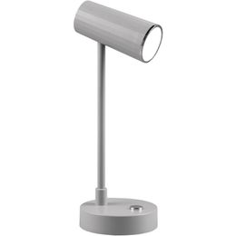 REALITY LEUCHTEN &raquo;Lenny&laquo; LED-Board 1 Stk. warmwei&szlig; - kaltwei&szlig; Akku Tischlampe mit USB-C Anschluss, dimmbar, Lichtfarbe einstellbar grau