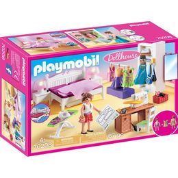 Playmobil Konstruktions-Spielset &raquo;Schlafzimmer mit N&auml;hecke (70208), Dollhouse&laquo; Made in Germany bunt Konstruktions-Spielset