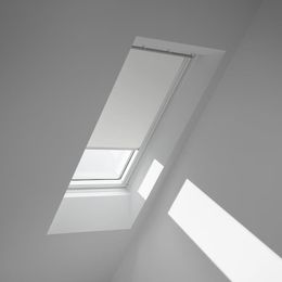 Velux Verdunklungsrollo &raquo;DKL M08 1025SWL&laquo; verdunkelnd Verdunkelung ohne Bohren in F&uuml;hrungsschienen wei&szlig;e F&uuml;hrungsschienen & Griffleiste wei&szlig; Aluminium