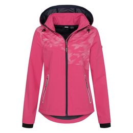 Lpo Damen LPO Softshelljacke &raquo;MECATINA PEAK III WMN&laquo; mit abnehmbarer Kapuze lila 46 (L)