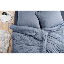 Estella Bettw&auml;sche &raquo;TAKOMA&laquo; 2 Stk. ABSOLUT B&Uuml;GELFREI grau Mako-Interlock-Jersey, Obermaterial: 100% Baumwolle