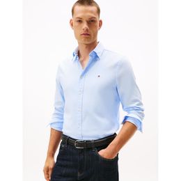 Tommy Hilfiger Herren Langarmhemd &raquo;DOBBY&laquo; Slim Fit, Button-down-Kragen blau 3XL, N-Gr
