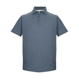 Killtec Herren Poloshirt &raquo;KOS 82 MN PLSHRT&laquo; Sportliches Herren Poloshirt mit Melange-Optik und Knopfleiste blau L