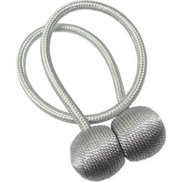 Gardinia Raffhalter &raquo;Flex-S mit Magnet&laquo; vielf&auml;ltige Anbringungsm&ouml;glichkeiten silber Obermaterial: 75% Kunststoff, 25% Polyester