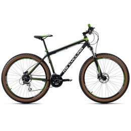 KS-Cycling KS Cycling Mountainbike &raquo;Hardtail 27,5'' Plus Xceed Schwarz-Gr&uuml;n 24 G&auml;nge&laquo; 24 Gang Kettenschaltung Mountainbike