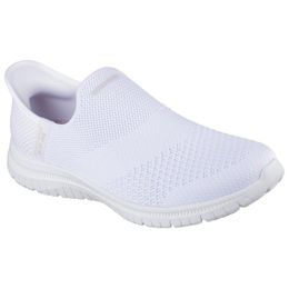 Skechers Damen Slip-On Sneaker &raquo;VIRTUE-SLEEK&laquo; , Slipper, Freizeitschuh mit gepolstertem Heel-Pillow Fersenkissen wei&szlig; 42
