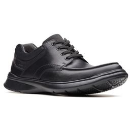 Clarks Herren Schn&uuml;rschuh &raquo;Cotrell Edge&laquo; Komfortschuh, Halbschuh mit gepolstertem Schaftrand schwarz 41,5