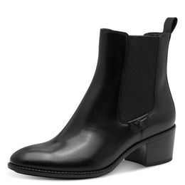 Tamaris Damen Chelseaboots , Blockabsatz, Westernstiefelette mit Stretcheinsatz au&szlig;en 37