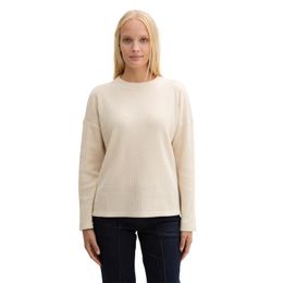 Tom Tailor Damen Tom Tailor Strickpullover mit Strickmuster beige XXL (44)