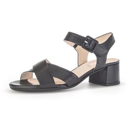 Gabor Damen Sandalette &raquo;TUNIS&laquo; , Sommerschuh, Sandale, Blockabsatz, in Weite G (=weit) schwarz 39