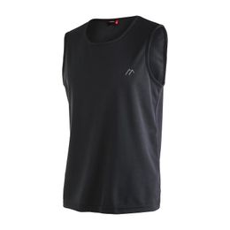 Maier Sports Herren Funktionsshirt &raquo;Peter&laquo; Herren rundhals Tank-Top, pique Outdoor-Shirt, schnelltrocknend schwarz XL