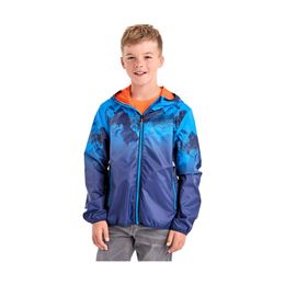 Killtec Jungen Outdoorjacke &raquo;Lyse BYS JCKT B&laquo; Leichte, wasserdichte Kinderjacke, klein verpackbar, cooles Muster blau 164