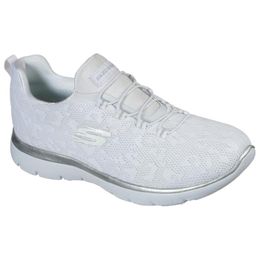 Skechers Damen Slip-On Sneaker &raquo;Summits&laquo; Slipper, Freizeitschuh, Komfortschuh mit Memory Foam wei&szlig; 36