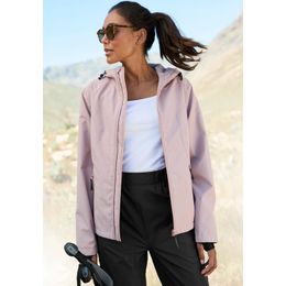 Vivance Active Damen Vivance active Funktionsjacke mit Kapuze aus schmutz-und wasserabweisendem Material rosa 36